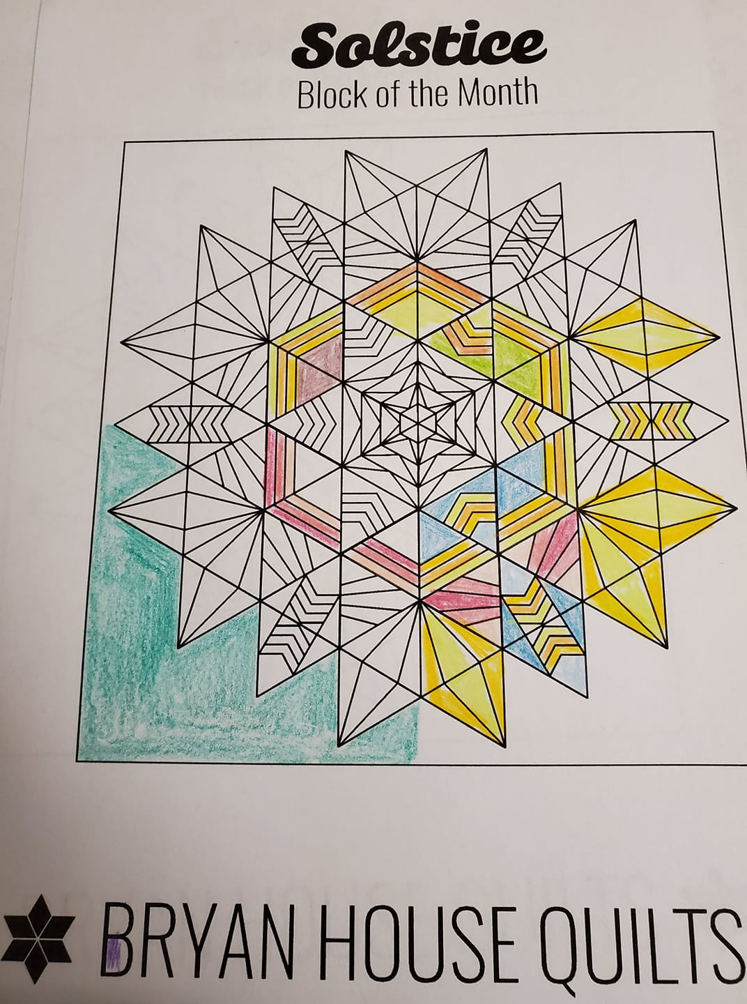 Three Ways to Use a Coloring Sheet - Bryan House Quilts